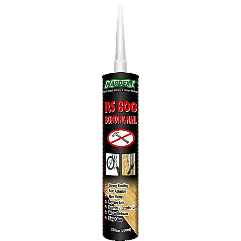 HARDEX RS 800 CONSTRUCTION ADHESIVE BONDING NAIL Gam serbaguna (320G ...