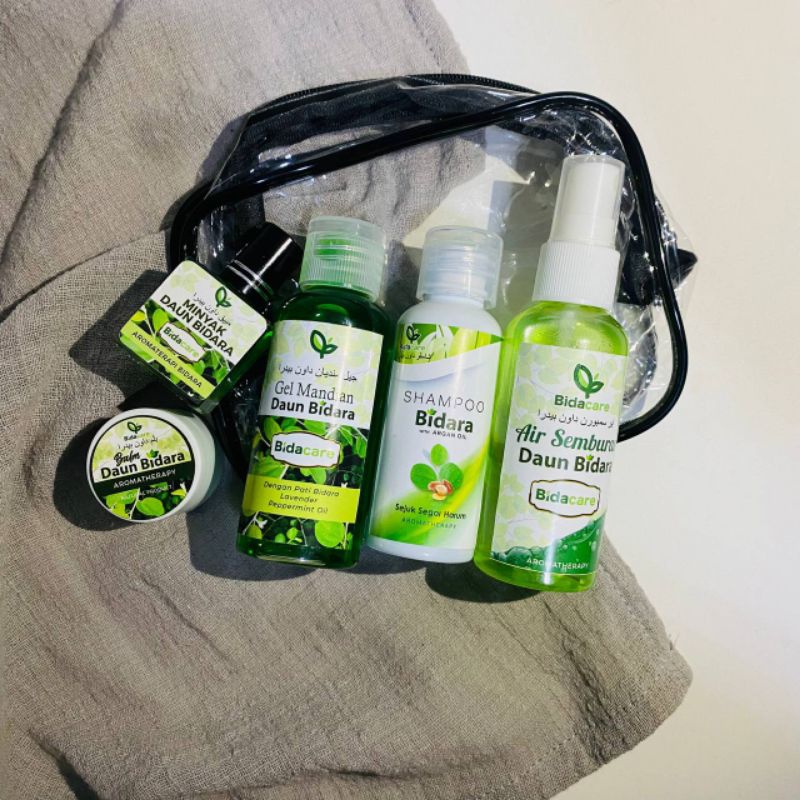 SET PERCUBAAN/SET TRAVEL BIDARA MINYAK BIDARA, SHAMPOO, MANDIAN, SPRAY ...