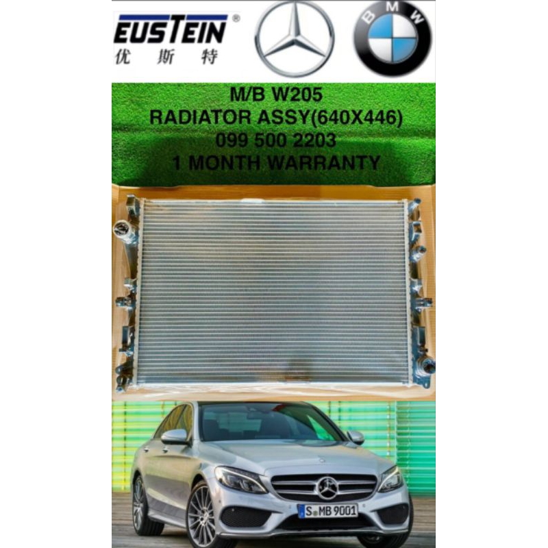 (EUSTEIN) BENZ W205 RADIATOR M274 / 5HOLE(1 MONTH WARRANTY) | Shopee ...