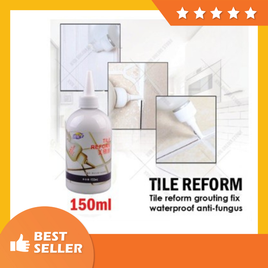 150ml Epoxy Grouts Beautiful Sealant for Tile Floor Waterproof Mouldproof True Porcelain Tile ...