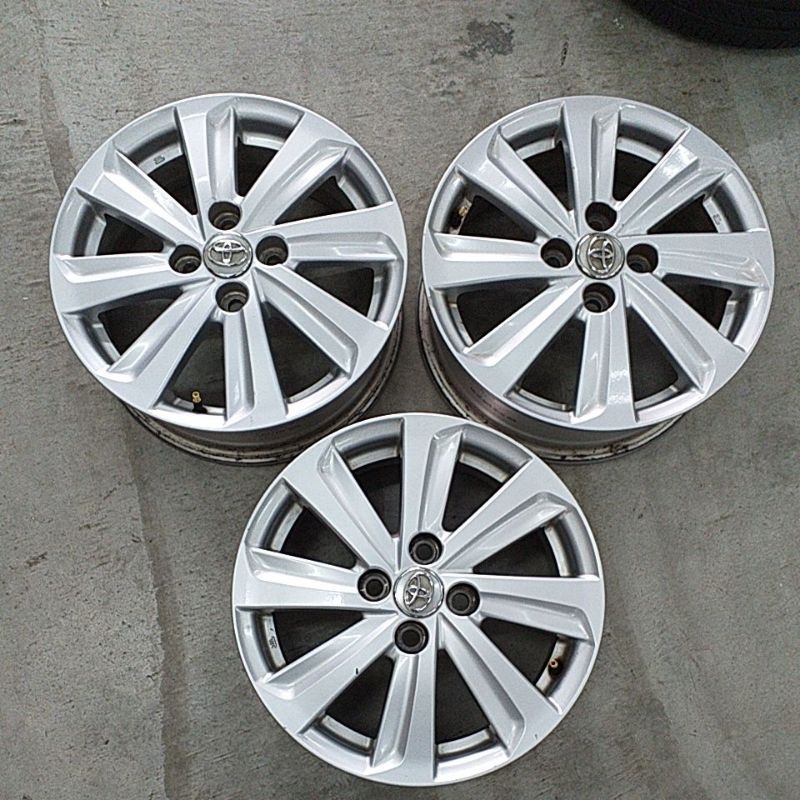 Spare Tyre Sport Rim Original Used TOYOTA VIOS NCP150 4X100 15X5.5JJ ...