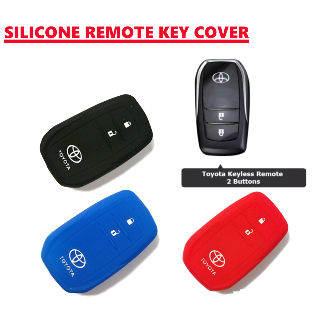 Silicone Car Remote Key Cover Cover Case Casing Toyota Hilux Revo & All ...