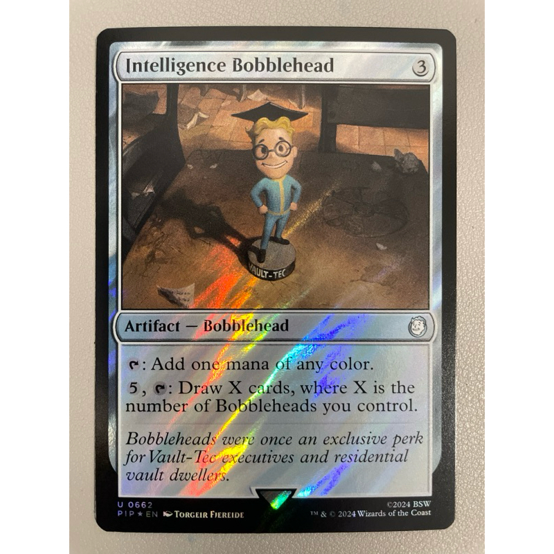 MTG:Fallout (PIP) U0662 - Intelligence Bobblehead (Surge Foil) | Shopee ...