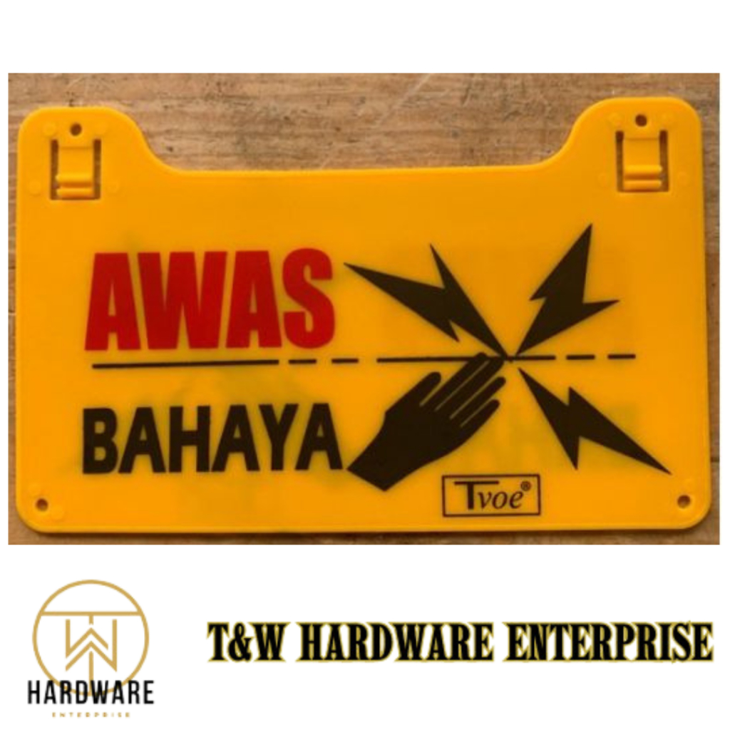 PRO FENCE Warning Sign Board Electric Fence Warning Signboard Pagar ...