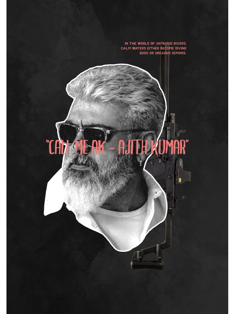 Kollywood Poster - Ajith Kumar | A3 | Printable Digital Poster Art ...