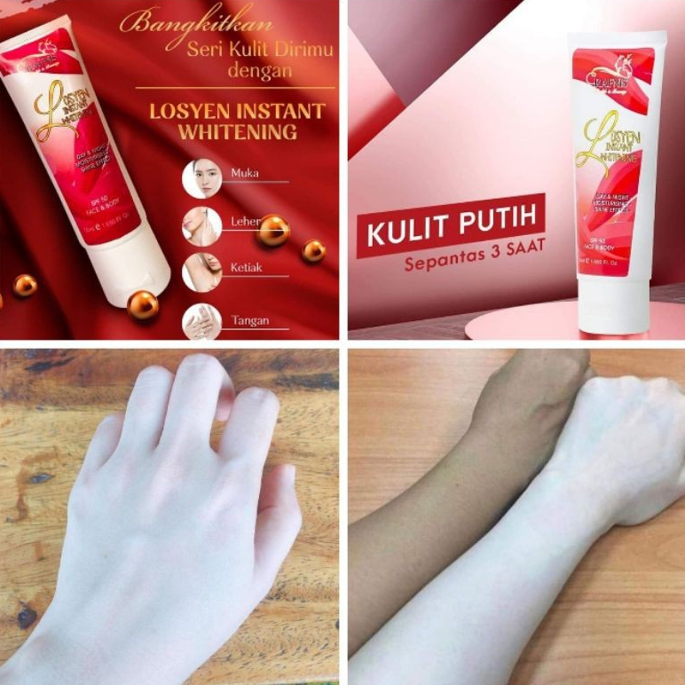 RAFNIS LOSYEN INSTANT WHITENING LOTION WHITENING LOTION PUTIH MELEPAK ...