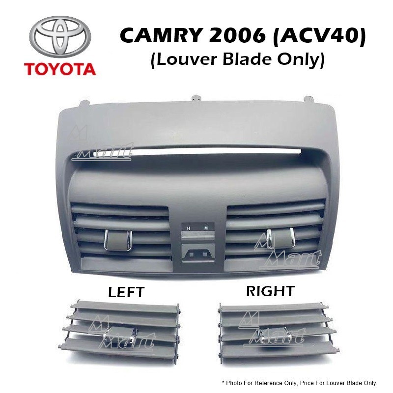 Toyota Camry 2006-2011 (ACV40 / ACV41 - Center Tengah) Air Cond Louver ...