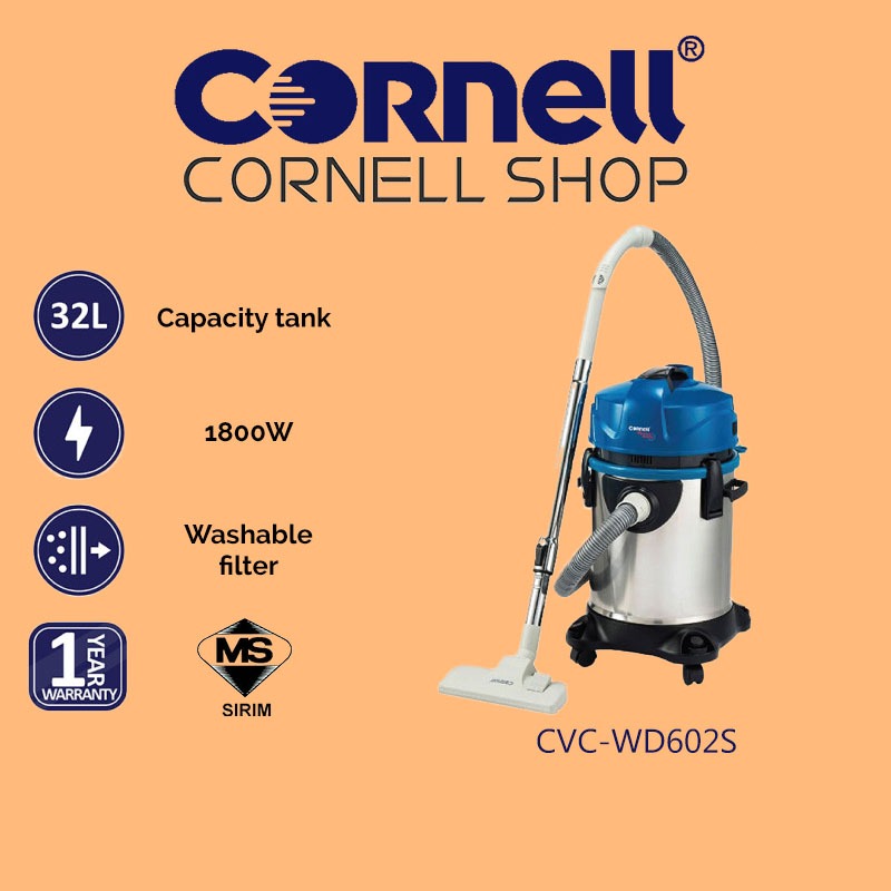 Cornell 3-In-1 Dry & Wet Vacuum Cleaner CVC-WD602S Effectively Clean ...