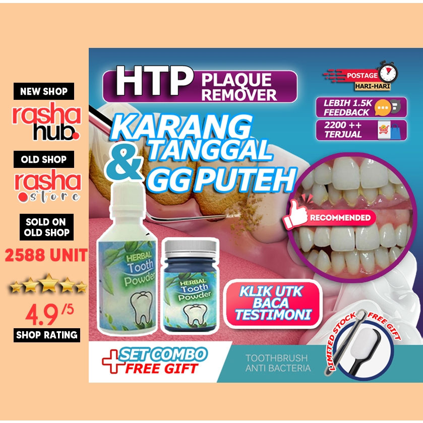 PUTIHKAN GIGI & TANGGAL KARANG DALAM 1 MINGGU - HERBAL TOOTH POWDER ...