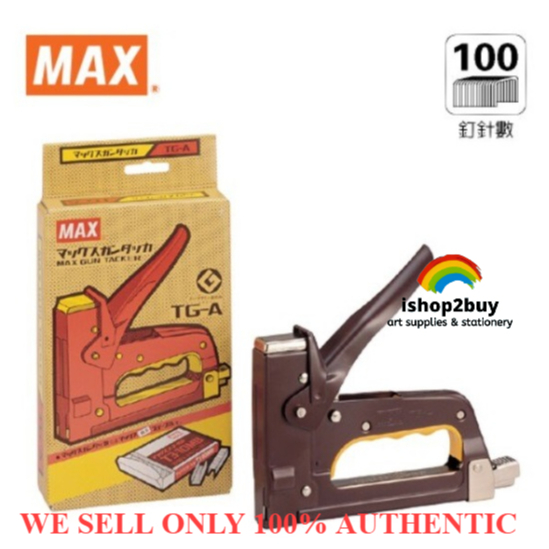 MAX Gun Tacker G-A HEAVY DUTY STAPLER Max Staples No.3 -1M Bullet Dawai ...