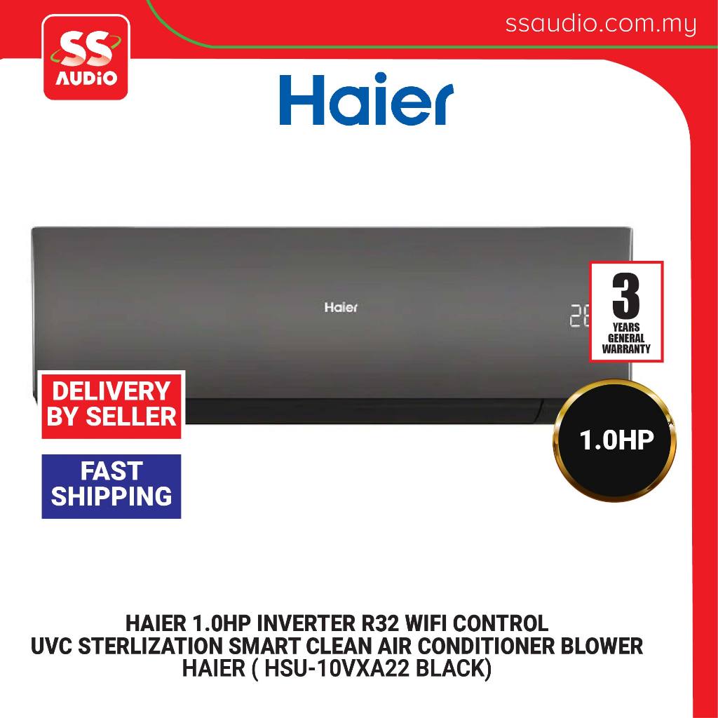 HAIER HSU-10VXA22 BLACK /HSU-13VXA22 BLACK 1.0HP/1.5HP INVERTER R32 ...