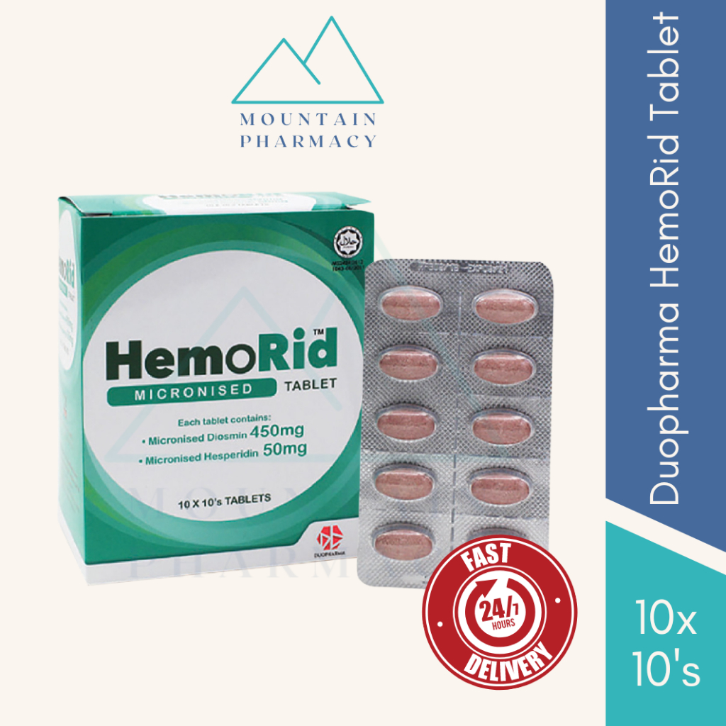Duopharma HemoRid Tablet [3x10's | 10x10's] | Shopee Malaysia