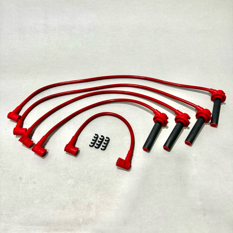 【AEROSPEED GENUINE】4AGE 16V Plug Cable Red Toyota Corolla Fifth ...