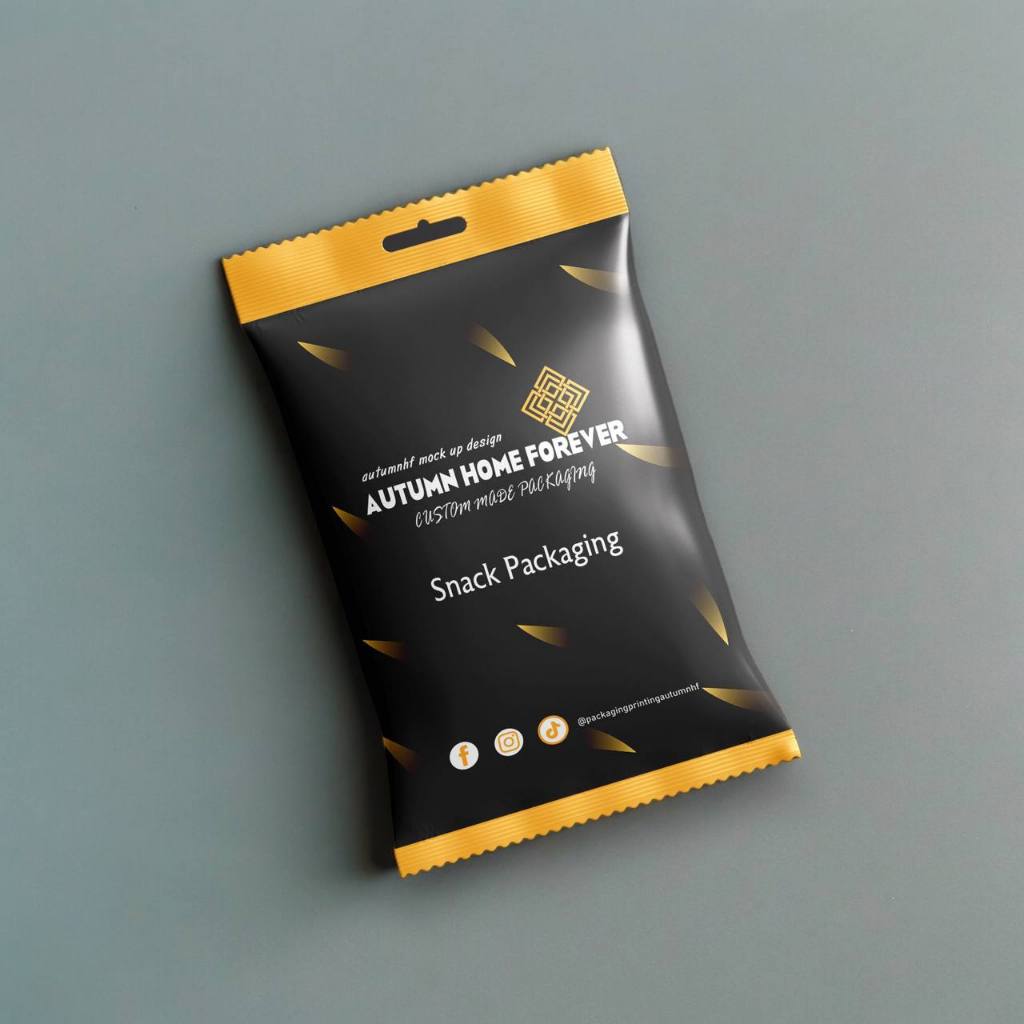 Aluminium Back Side Seal Bag Packaging, Snack Food Packaging Pouch ...