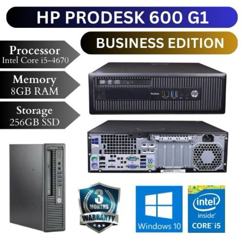 HP Prodesk 600 G1 i5/8GB/256GB SSD | Shopee Malaysia