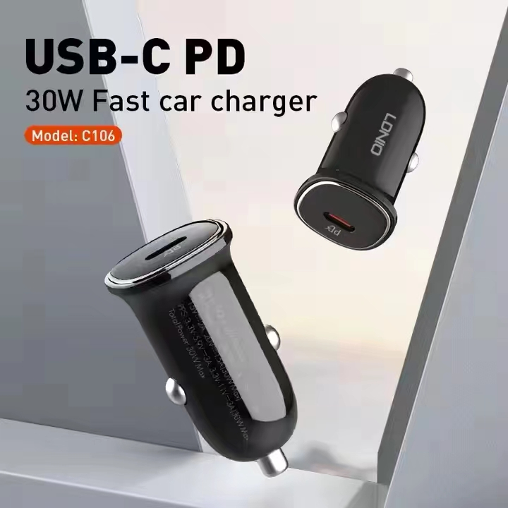 LDNIO C106 30W Super Fast Car Charger + PD USB Cable / 30W PD + PPS Super Fast Charging | Shopee ...