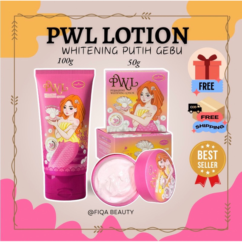 PWL LOTION WHITENING PERMANENT + FREE GIFT | Shopee Malaysia