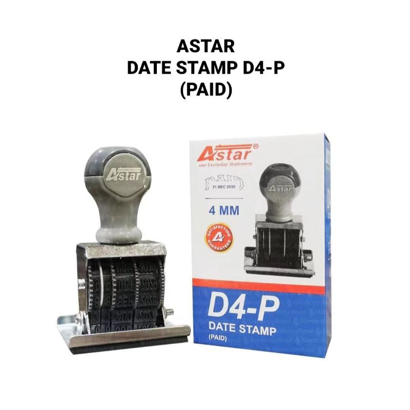 (2PCS) ASTAR Date Stamp D4-P [PAID] X 2PCS | Shopee Malaysia