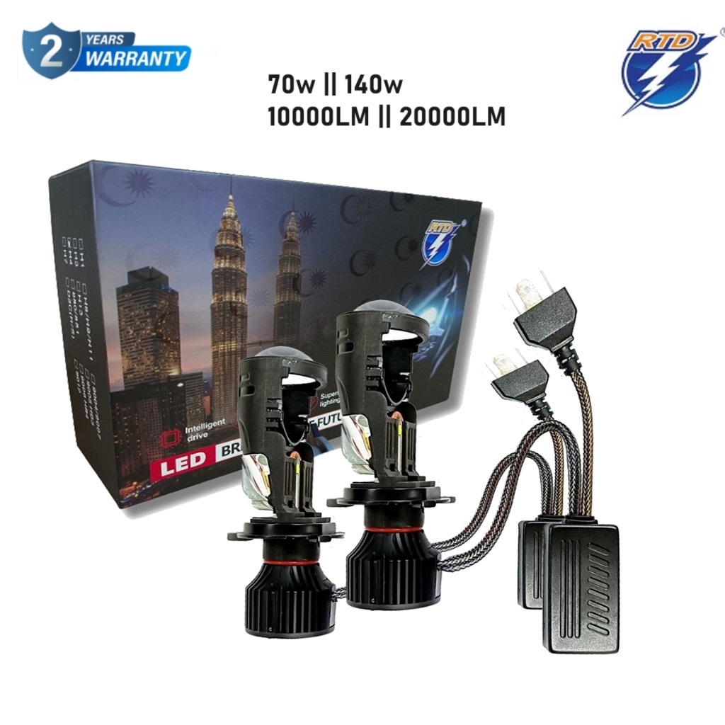 RAYTON RTD M01X M01S 6000K RHD Car Mini H4 LED Headlight Projector Auto ...