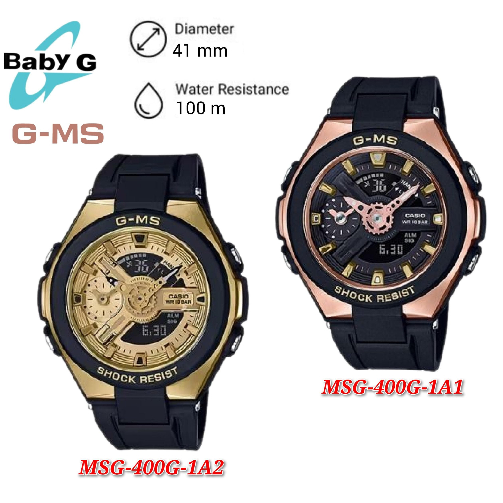 Casio Baby-G G-MS MSG-400G Series Analog Digital .. | Shopee Malaysia