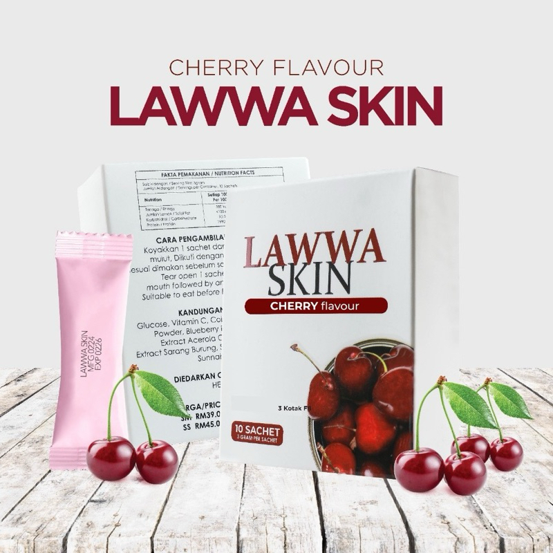 LAWWA SKIN BRIGHTENING BOOSTER SUPPLEMENT DRINK - CHERRY | Shopee Malaysia