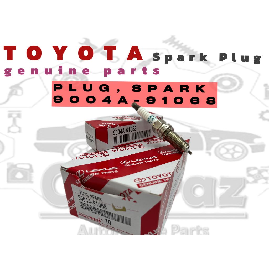 TOYOTA SPARK PLUG 9004A-91068 (4PCS) BEZZA 1.3, MYVI ICON 1.5, VIOS ...