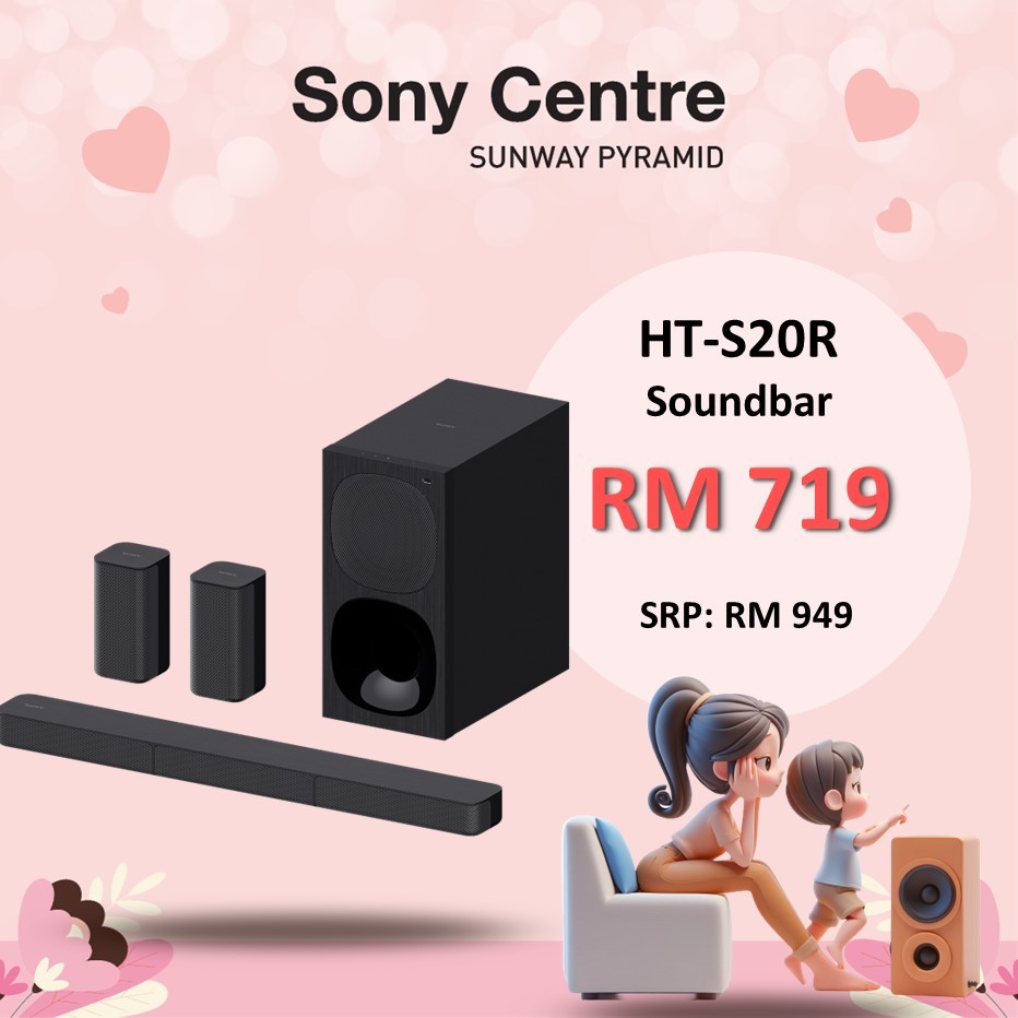 Sony HT-S20R 5.1ch Home Cinema Soundbar System | S20R | Shopee Malaysia