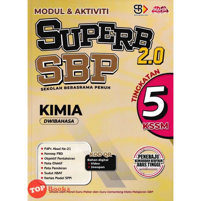 [TOPBOOKS Mahir] Modul & Aktiviti Superb 2.0 SBP Kimia Tingkatan 5 KSSM Dwibahasa (2024 ...