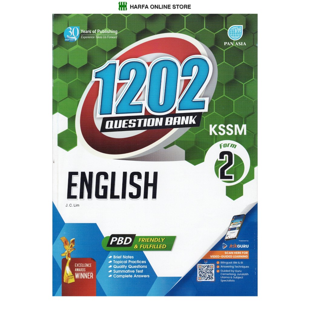 Buku Latihan Tingkatan 2: 1202 BANK SOALAN ENGLISH FORM 2 KSSM | Shopee ...