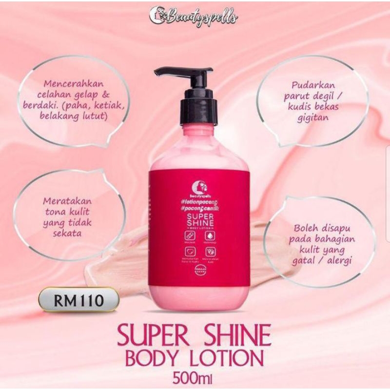 BEAUTYSPELLS SUPER SHINE BODY LOTION 500ML | Shopee Malaysia