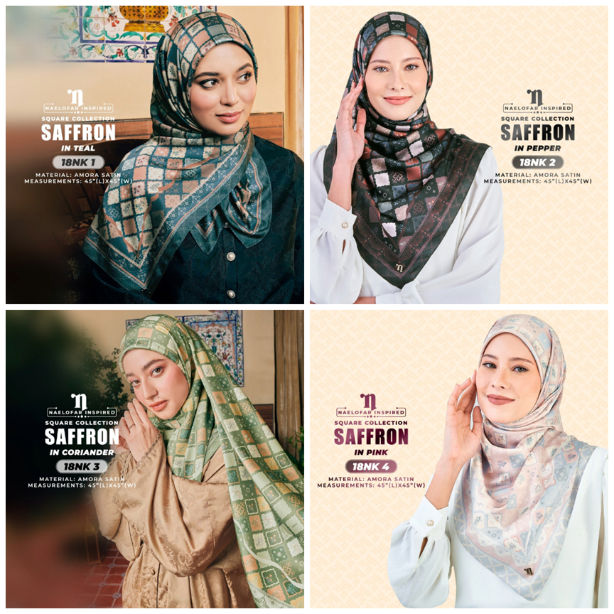 💥Ready Stock in Hand💥Premium Quality Tudung Naelofar Square Bawal ...