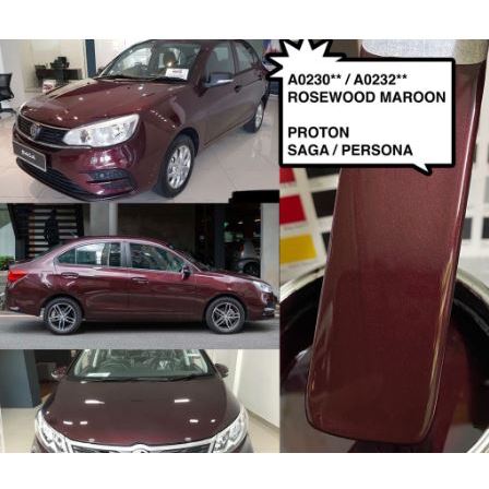 A0230**/A0232** ROSEWOOD MAROON - PROTON SAGA/PERSONA - 2K PAINT/FAST ...