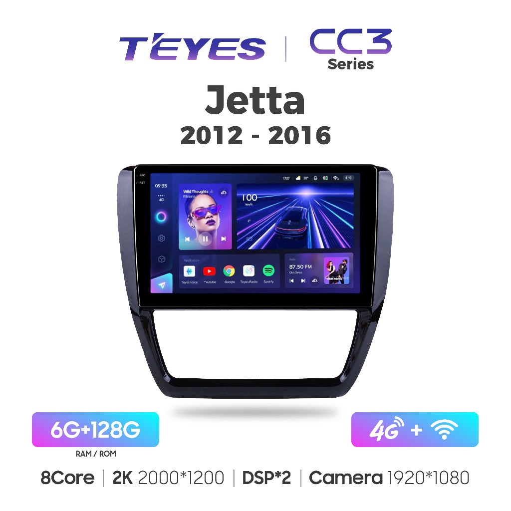 Teyes CC3 Series Volkswagen Jetta 2012-2016 Android Head Unit (10 ...