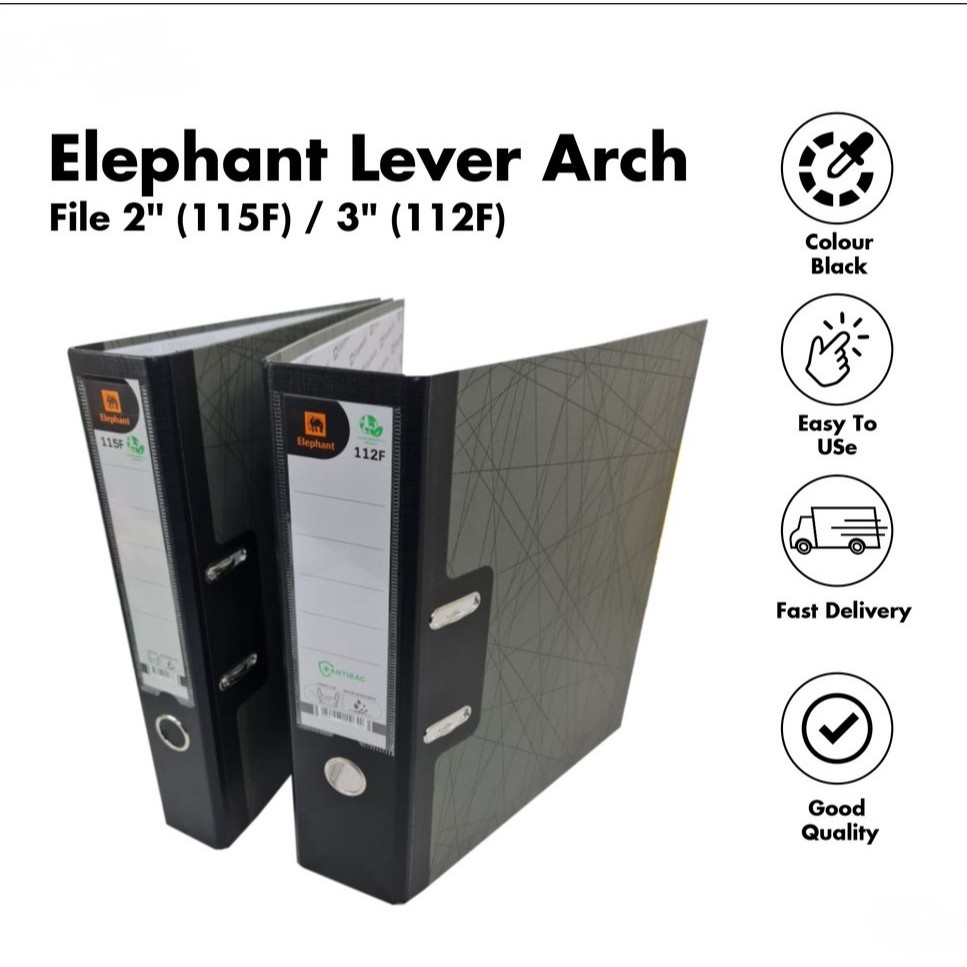 Elephant Lever Arch File 115F 2"/112 F 3" / Paper Lever Arch File/ Anti ...