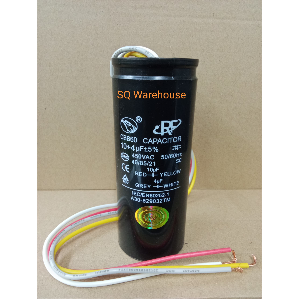 2 in 1 Capacitor = 10uf + 4uf / 10uf + 5uf Capacitor CBB60 Capasitor ...