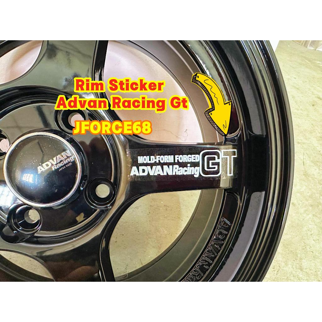 Sticker Rim Advan Gt /Advan Racing Gt Rim Stciker/Sticker Advan Gt Myvi ...