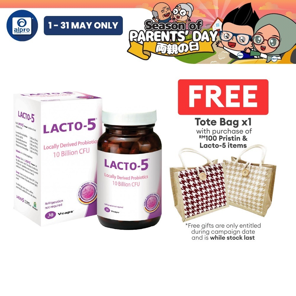 THC Lacto-5 Locally Derived Probiotics 500mg 30s | Shopee Malaysia