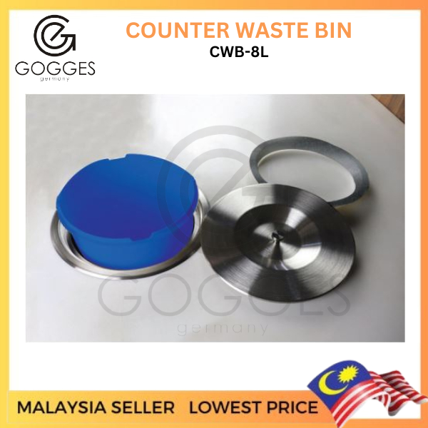 Stainless Steel Counter Waste Bin | Shopee Malaysia