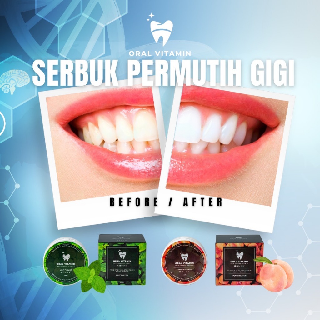 Oral Vitamin - Probiotic & Serbuk Mutiara, teeth whitening powder 美白牙粉 ...