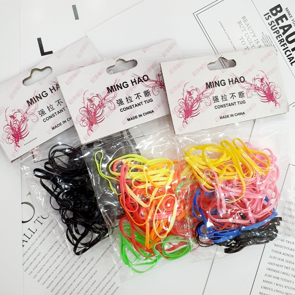 READY STOCK 】( NO.13678 ) ( 1 PKT ) High Quality Hair Ties Ponytail ...
