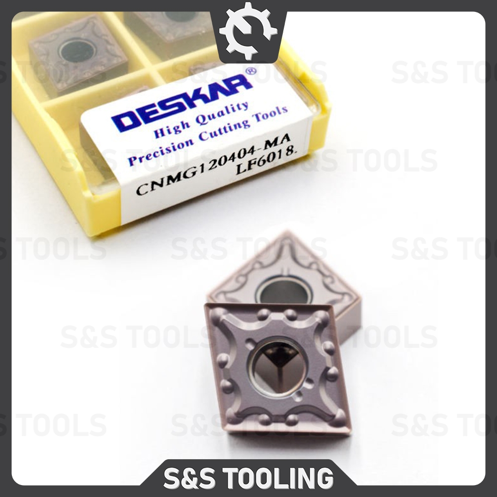 10pcs CNMG120404-MA LF6018 / CNMG120408-MA LF6018 DESKAR CARBIDE INSERT LATHE TURNING CNC CNMG ...