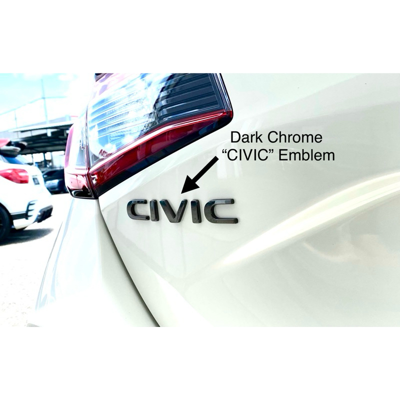*8.8 SHOPEE MEGA SALE* Honda Civic FE FL Hatchback Dark Chrome H Emblem ...
