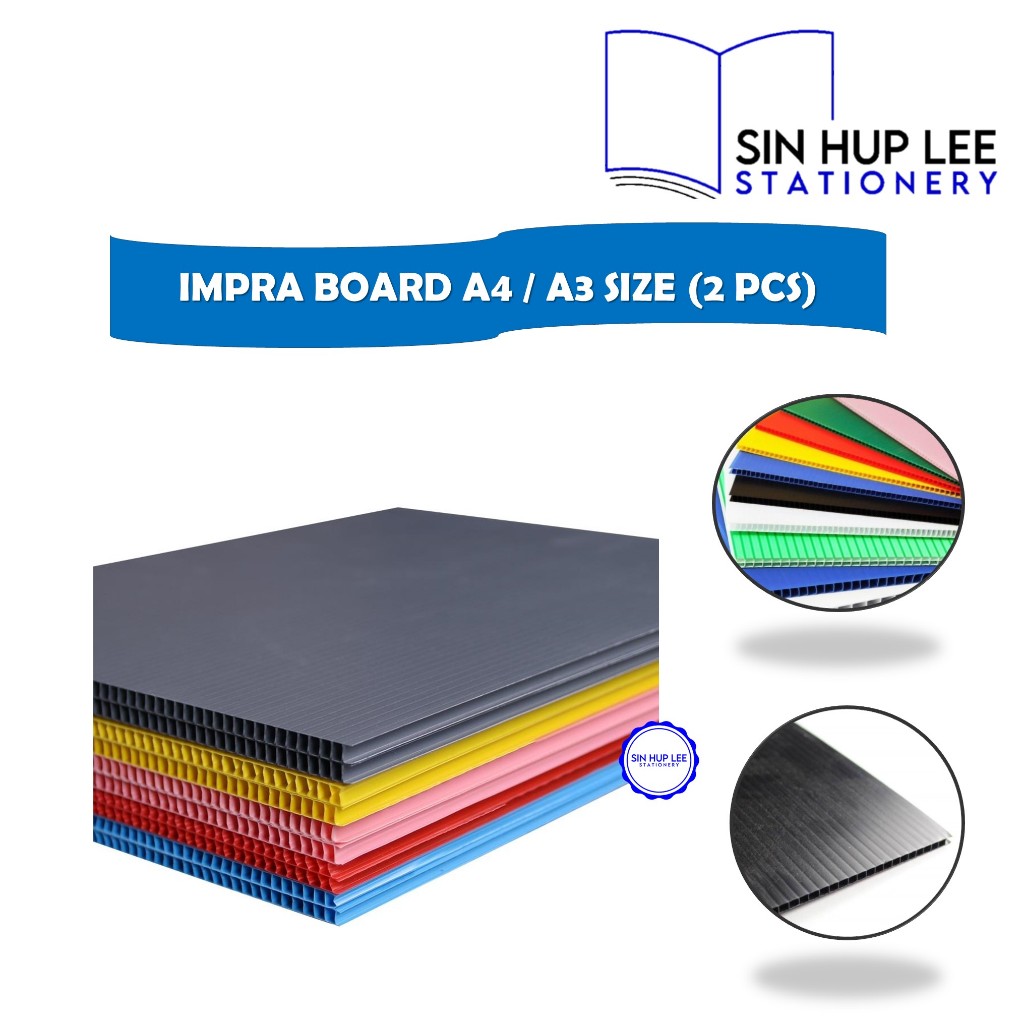Impra Board A4 / A3 (2 Pcs) / Polyplast Board / PP Straw Board ...