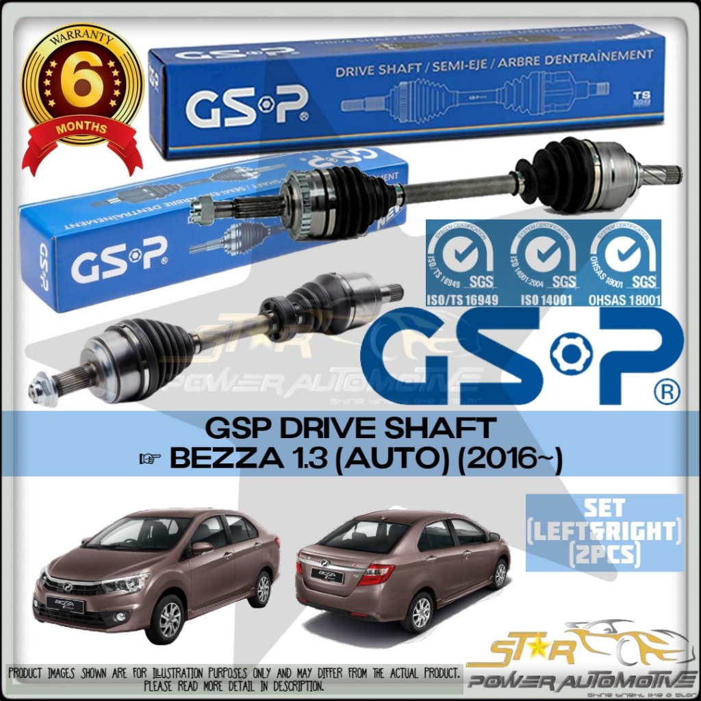 PERODUA BEZZA 1.3 GSP DRIVE SHAFT (LEFT & RIGHT) | Shopee Malaysia