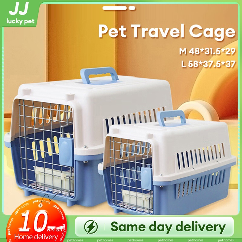 Cat carrier large Pet Travel Cage Pet Carrier Cage Cat Dog carrier Cat ...