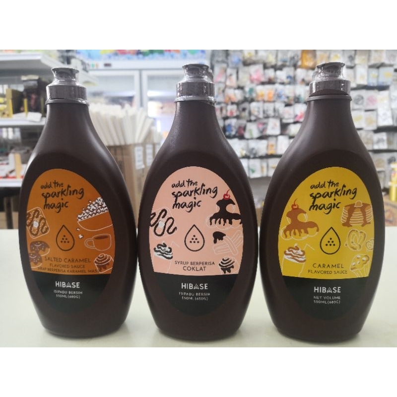 Hibase favoured sauce 550ml / Chocolate/caramel/salted caramel | Shopee ...