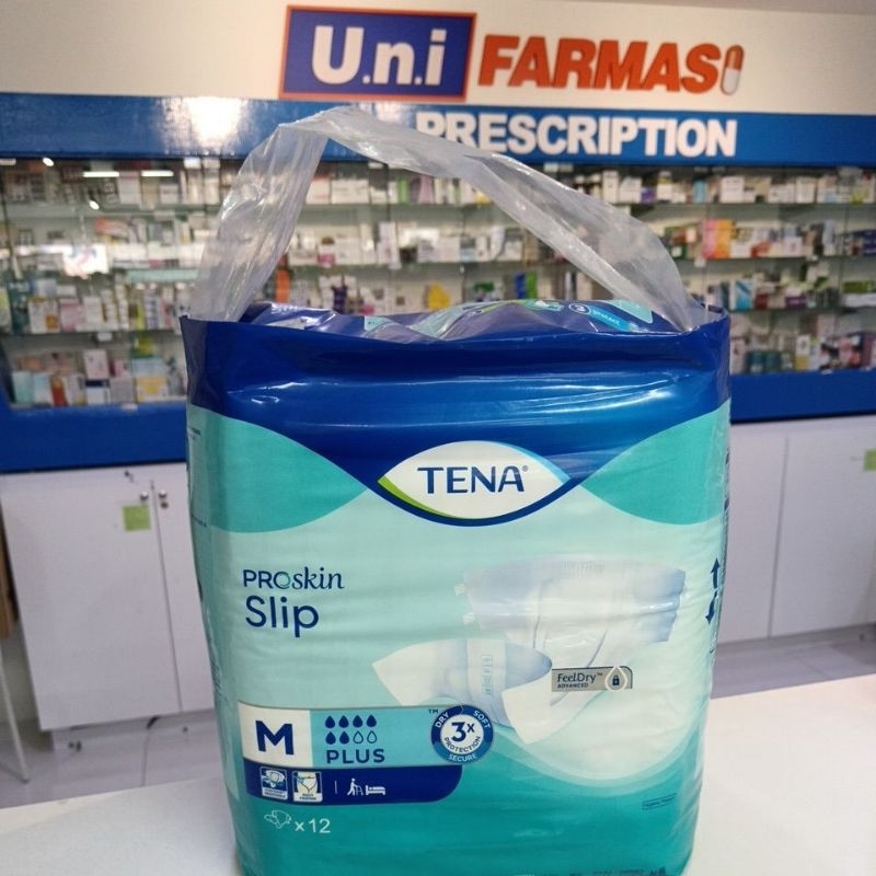 TENA PROSKIN SLIP PLUS M 12'S | Shopee Malaysia