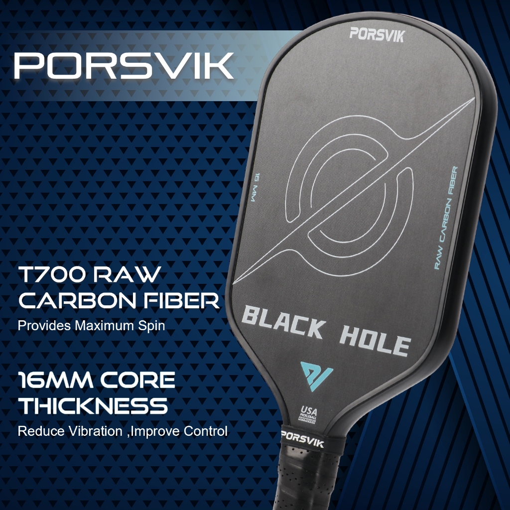PORSVIK Pickleball Paddles - Blackhole | Shopee Malaysia