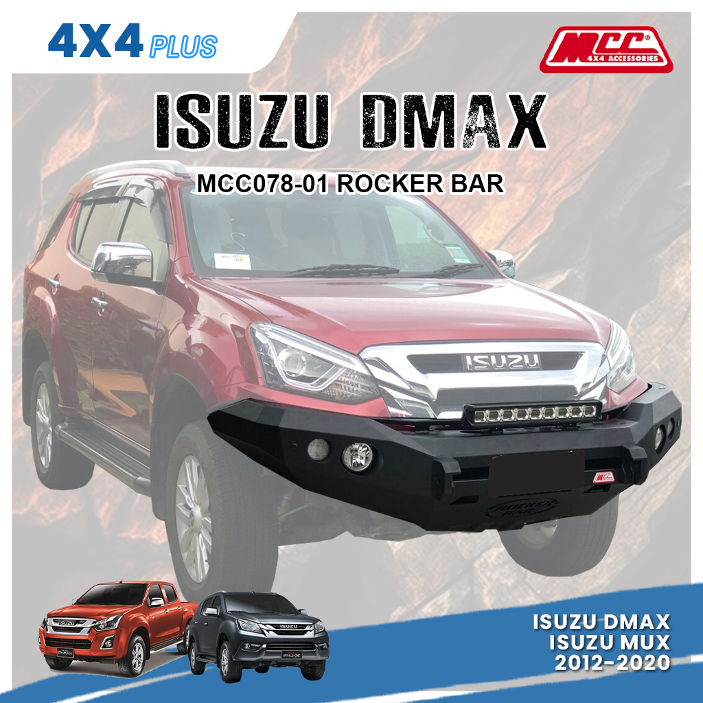 Isuzu D-Max dmax mu-x mux Facelift Front Rocker Bar 2012-2020 Bumper ...