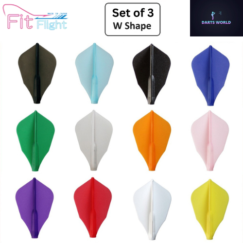 🔥READY STOCK🔥COSMO FIT FLIGHT SET OF 3 DART FLIGHT - W SHAPE | Shopee ...
